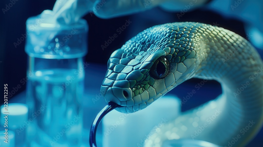 snake venom as it is safely extracted, purified, and studied for its ...