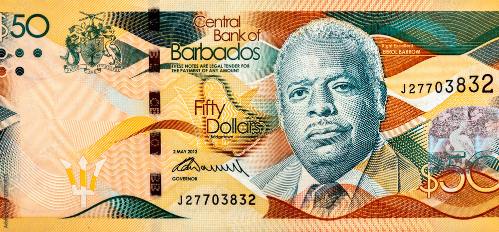 Errol Walton Barrow 1 st Prime Minister of Barbados, Portrait from ...