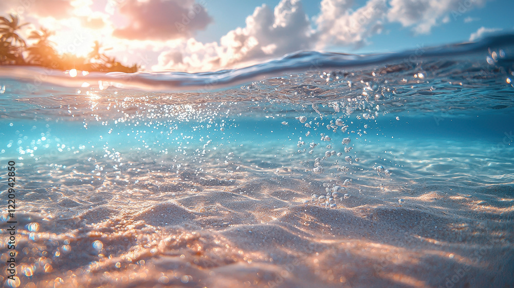Ocean Meets Sky: A breathtaking split-level view captures the ...