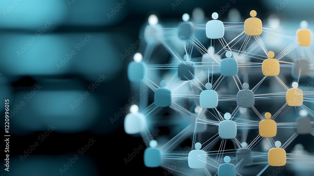 Conceptual digital artwork depicting the interconnected ecosystem of HR ...