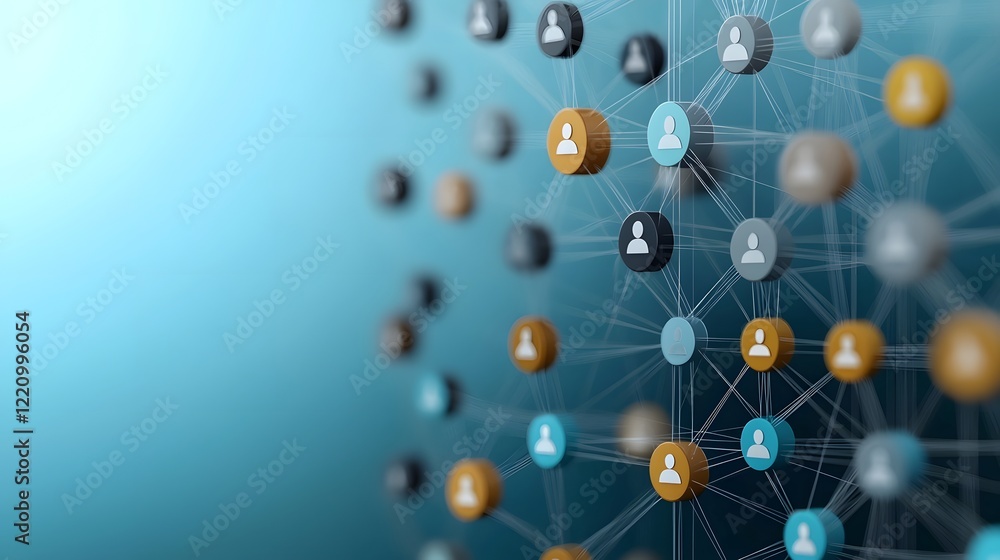 Conceptual digital artwork depicting the interconnected ecosystem of HR ...