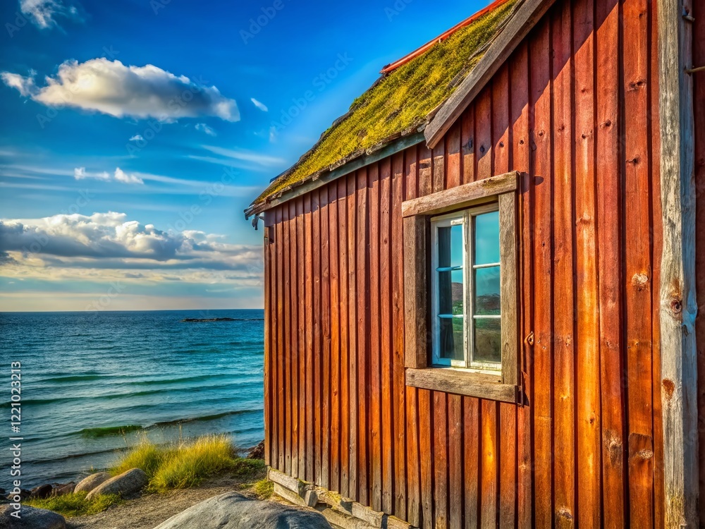 Rustic Gotland Fishing Hut, Eksta Coast Exterior - Charming Old ...