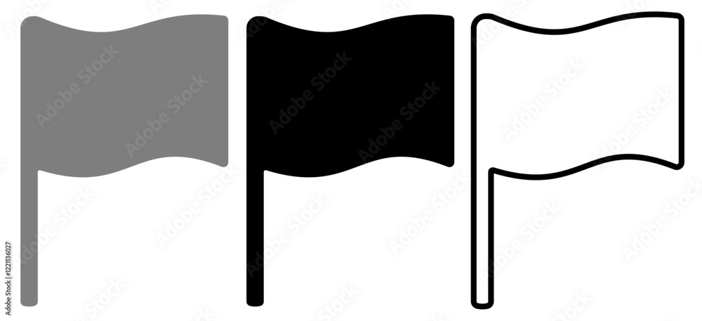 spam report flag icon, simple flat style, illustration, logo sign ...