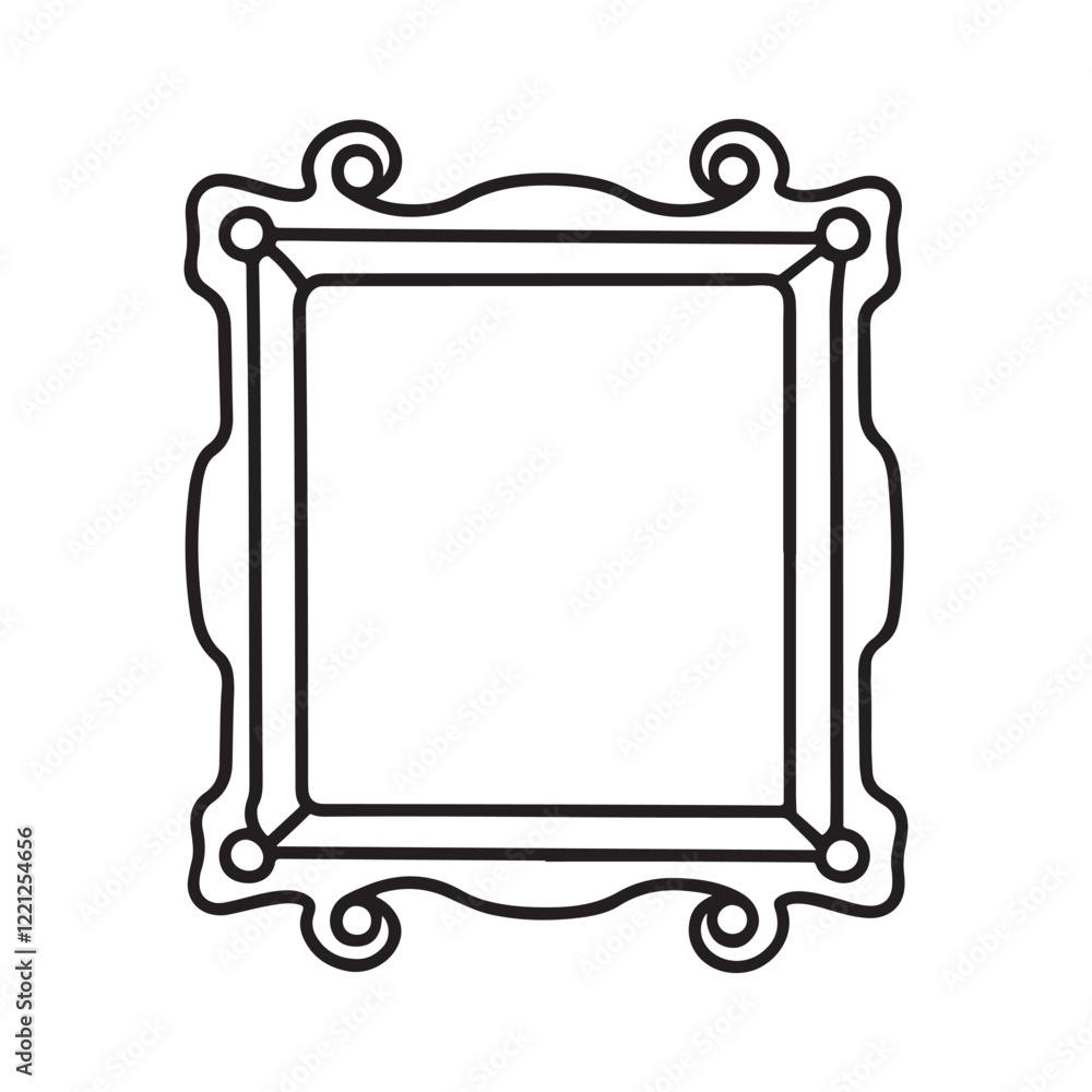 Girl and Groovy: Bold and Easy Coloring Page, Line art, Balck and white ...