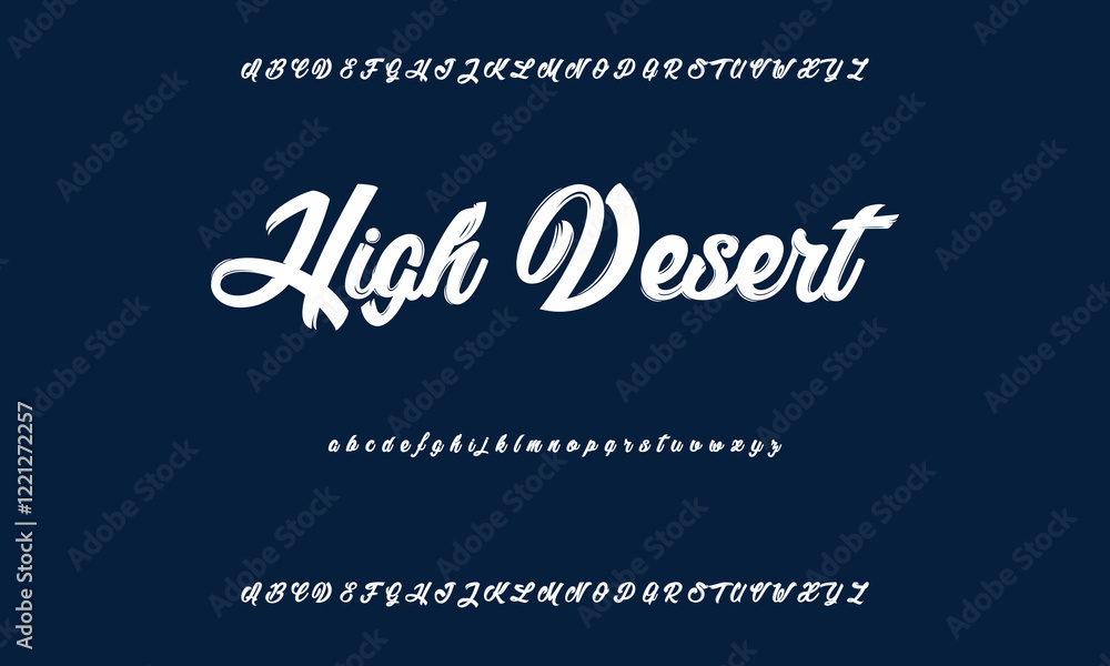 Hardest Brush Font. Hand Lettering Sketch Font. Vector Alphabet Stock Vector | Adobe Stock