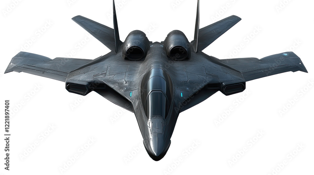 Stealth Fighter Jet: A sleek and powerful stealth fighter jet, with its ...
