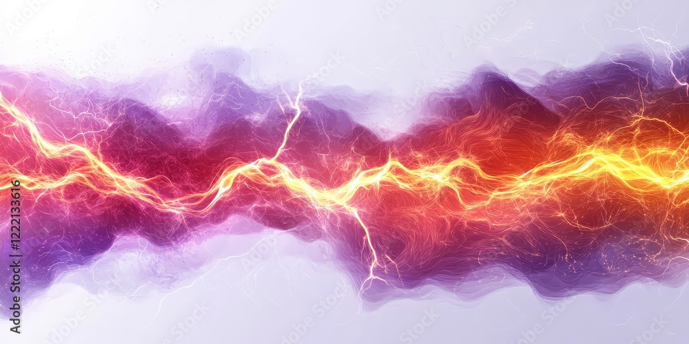 Vibrant abstract energy lightning background. Bright electricity and ...
