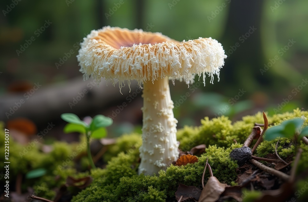 image of the Phallus indusiatus (Bridal Veil Stinkhorn) mushroom ...