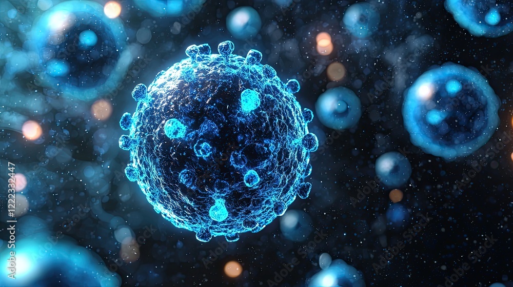 Understanding Cellular Structures Through Detailed Microscopic Imagery Of Viruses Exhibiting