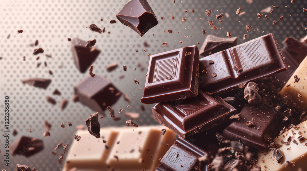 Realistic set of whole and biten chocolate bars isolated on transparent ...