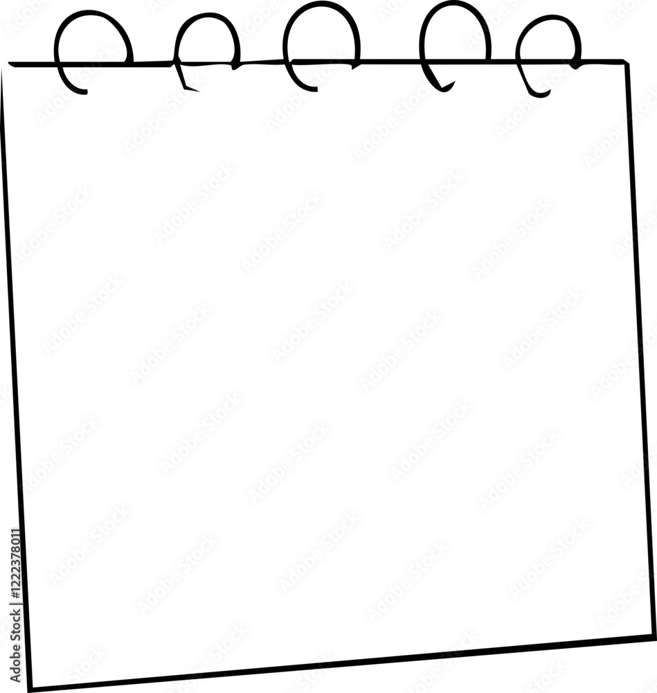 Vector de Stock Memo sticky note reminder sheet paper. Doodle paper ...