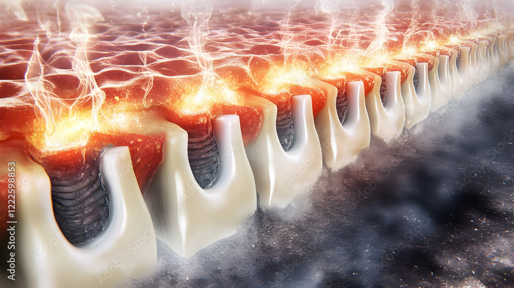 Microscopic View of Villi with Energy Flow Shows Absorption and ...