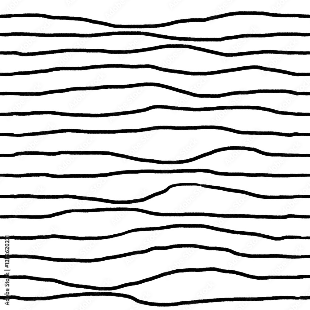 Lines, tileable, hand-drawn pencil drawing, illustration, black ...