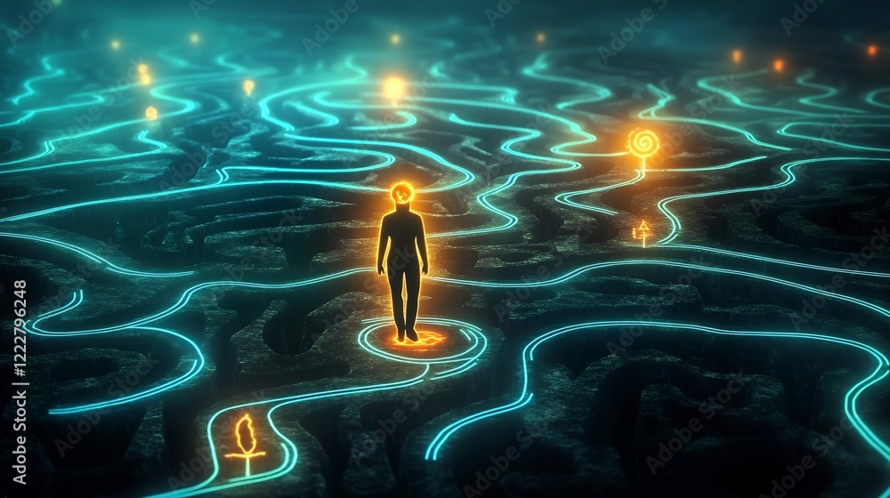 Стоковая иллюстрация «Depiction of self awareness and self identity ...