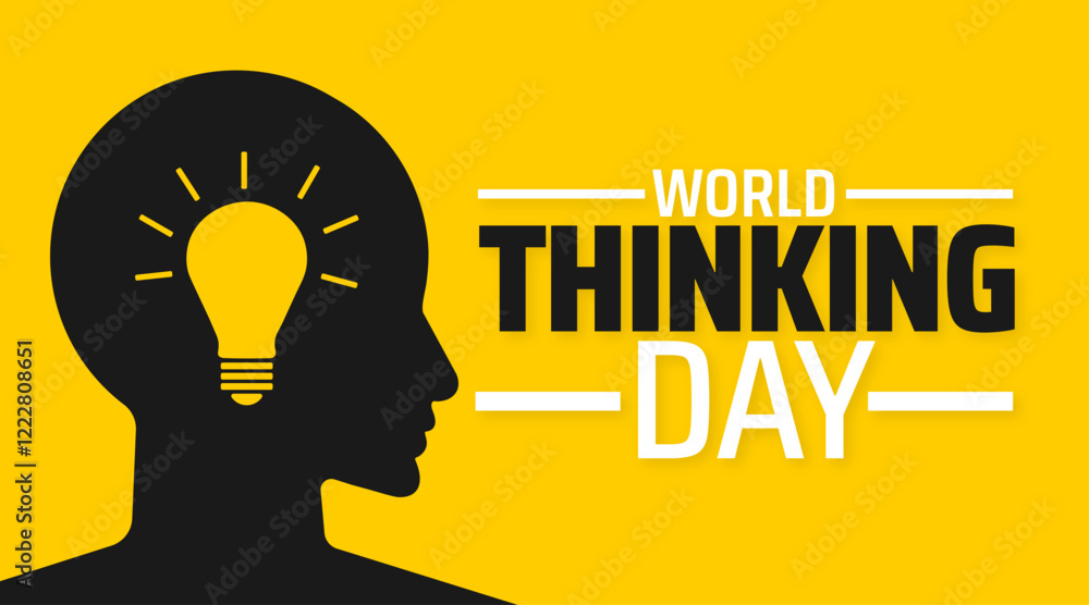 World Thinking Day background banner or poster design template ...
