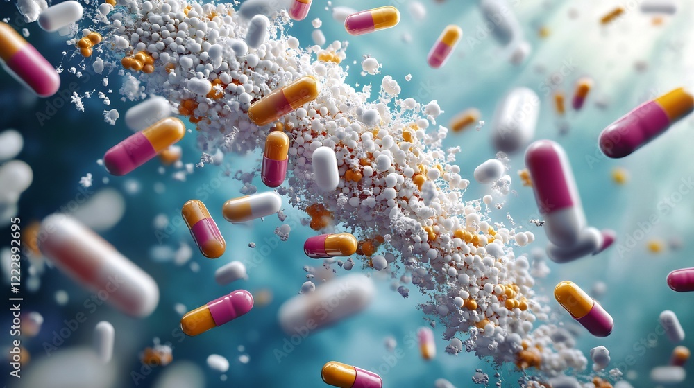 Ilustrace Mechanisms of Antibiotic Action visualization of ...