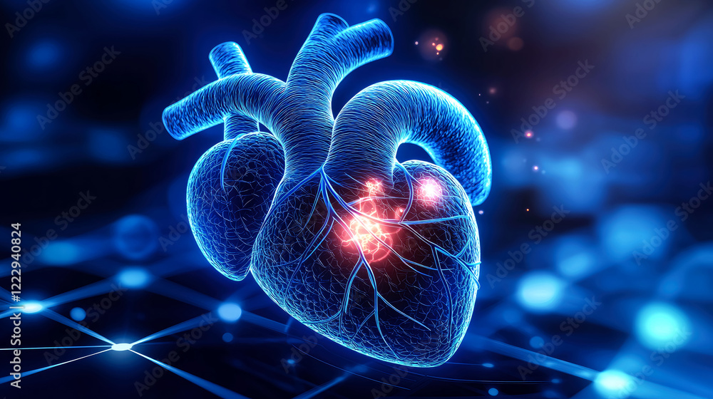 Human Heart Anatomy: A Detailed 3D Model of the Cardiovascular System ...
