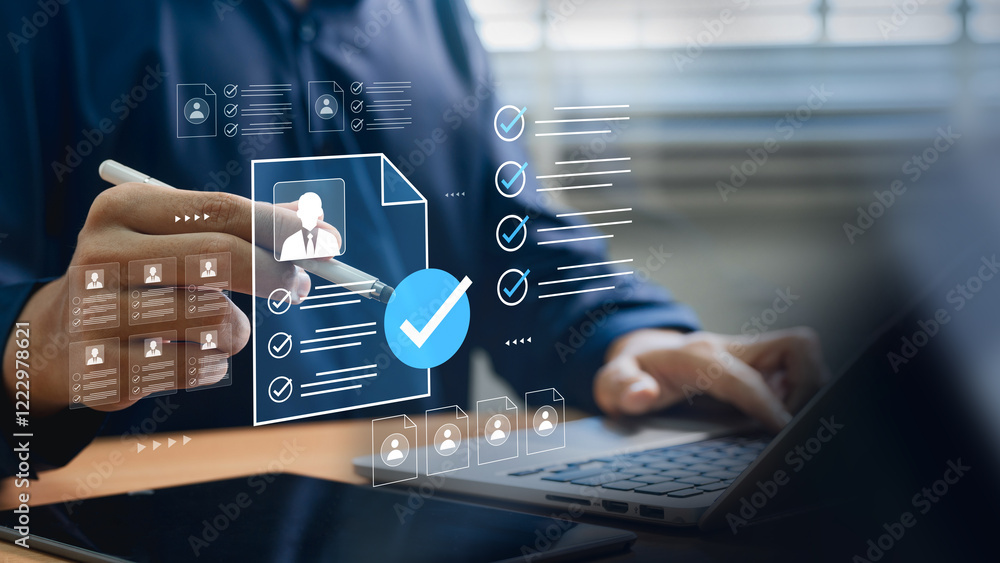 Recruitment and candidate selection process showcasing HR professionals ...