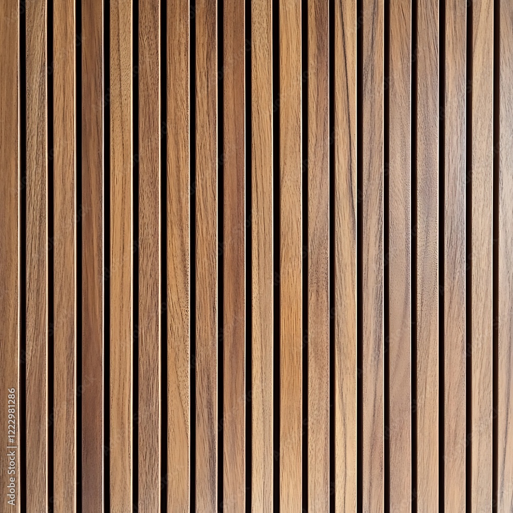 Wall made of wooden panels. Vertical wooden slats for facade cladding ...