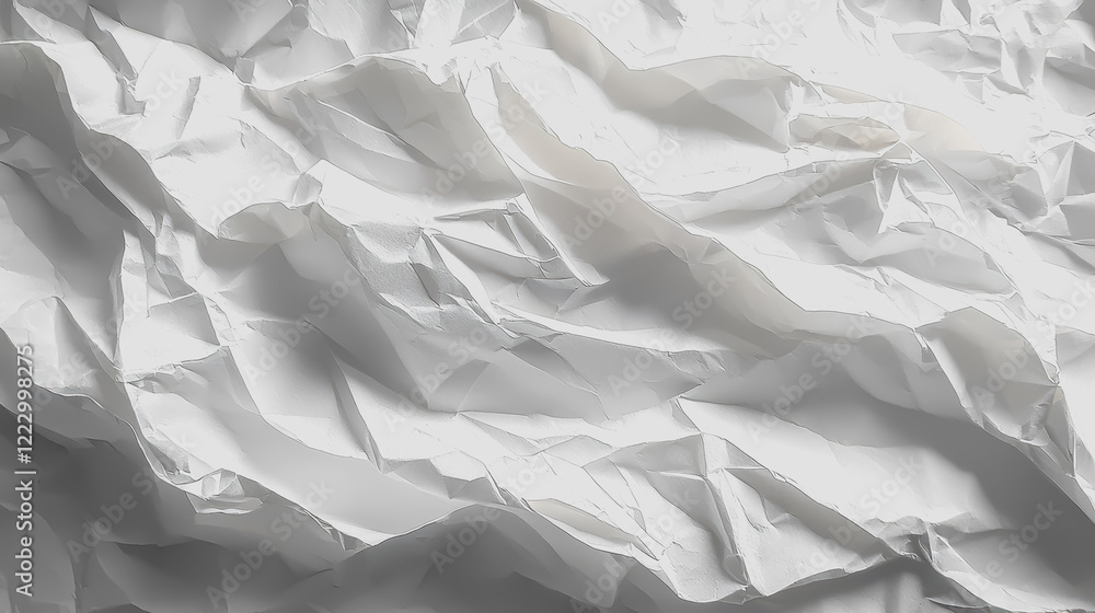 White crumpled paper texture background for design and creative ...