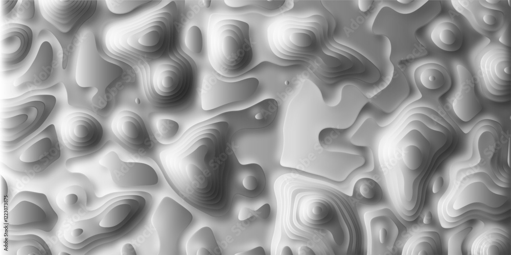 Abstract white paper cut background with lines. Background of ...