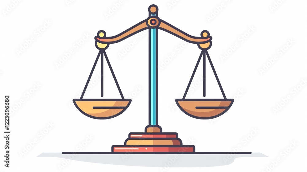 Weight Measuring Symbol on Scales Icon - Professional Balance Sign ...