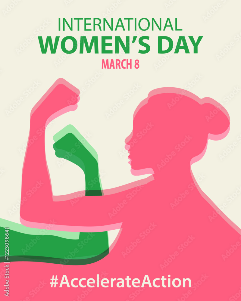 International Womens Day 8 march. Campaign 2025 AccelerateAction ...