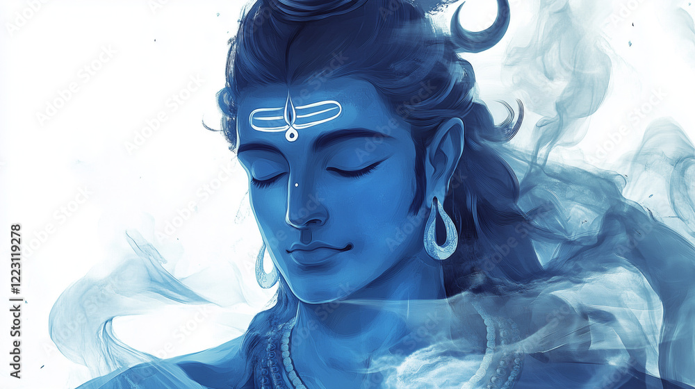 Lord Shiva, the Hindu god of destruction and regeneration, symbolizes ...