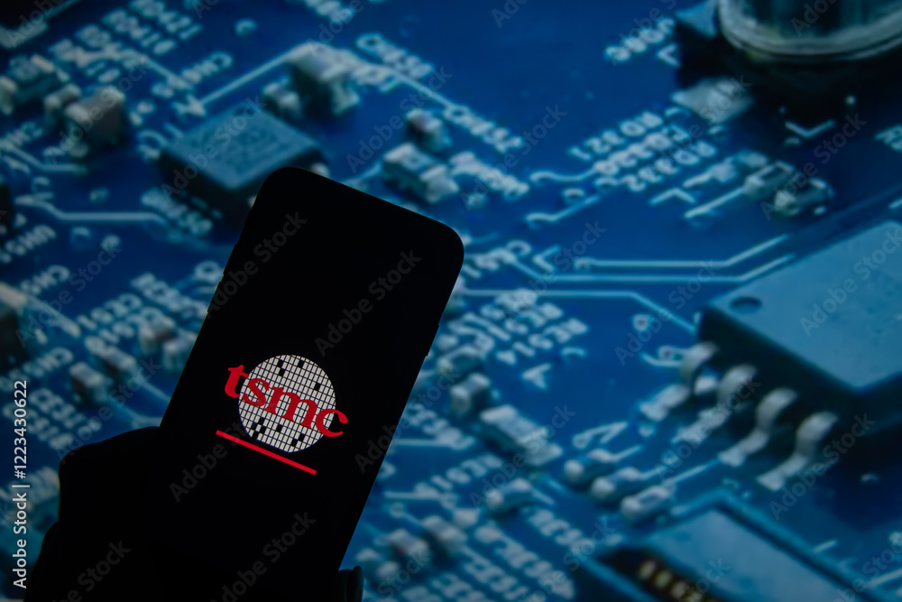 Rheinbach, Germany 26 January 2025, The brand logo of the semiconductor ...