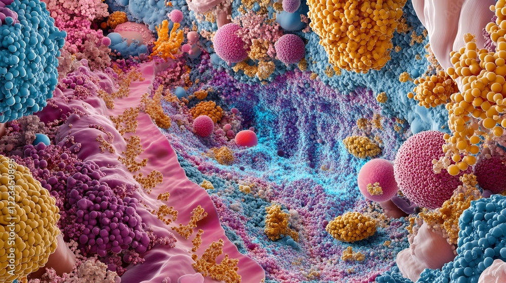 Cell membranes bacteria and fungi visualized under electron microscopy ...