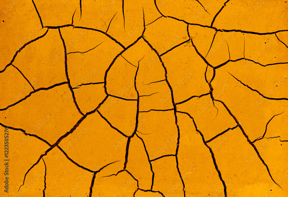 Texture Clay Cracked Soil Ground, Dry Mud Background. Climate Change ...