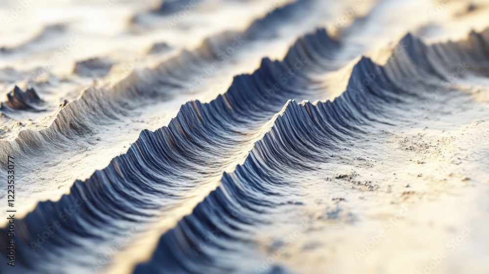 Navy seismic waves rippling through ivory geological strata: High ...