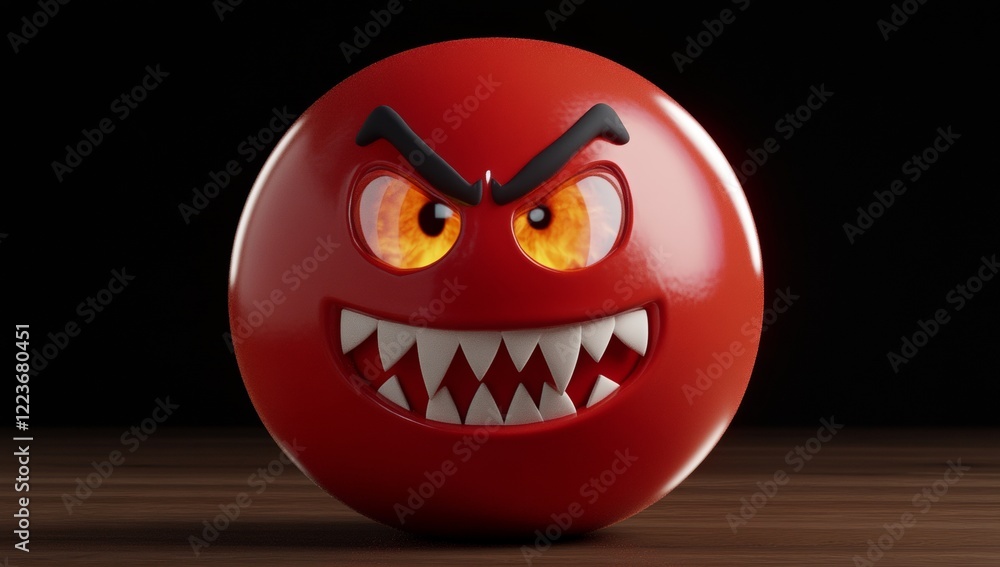 Ilustración de Stock 4K HD Wallpapers depicting an angry emoji with ...