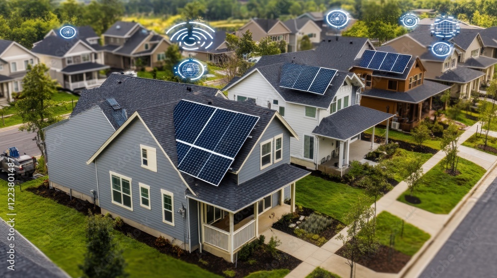 IoT in energy management represented with interconnected smart solar ...