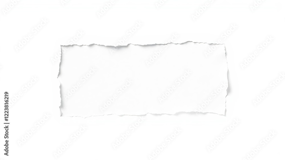 Ripped paper hole mockup with torn texture in PSD format for ...