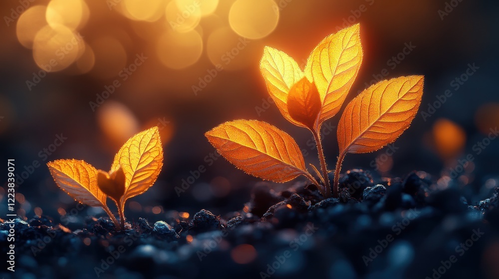 Foto de Stock Plant Growth Stages from Seed to Mature Plant ...