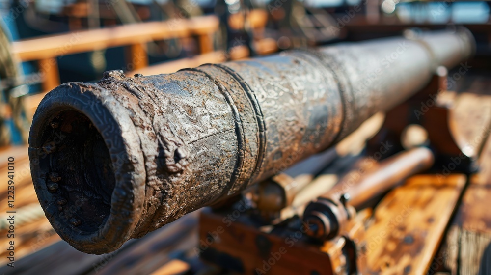 Cannon: A large, cast iron weapon used in ancient warfare, known for ...