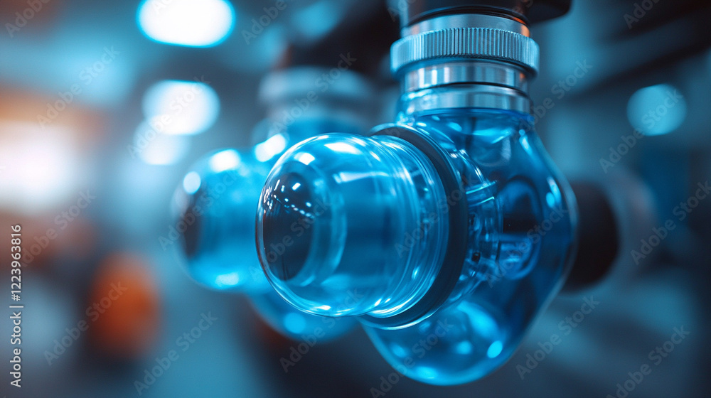 Medical device for artificial lung ventilation symbolizing life-saving ...