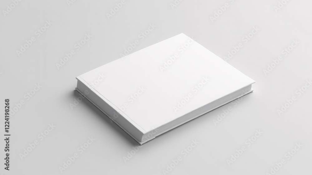 Letter-sized booklet mockup with a soft, realistic texture, perfect for ...