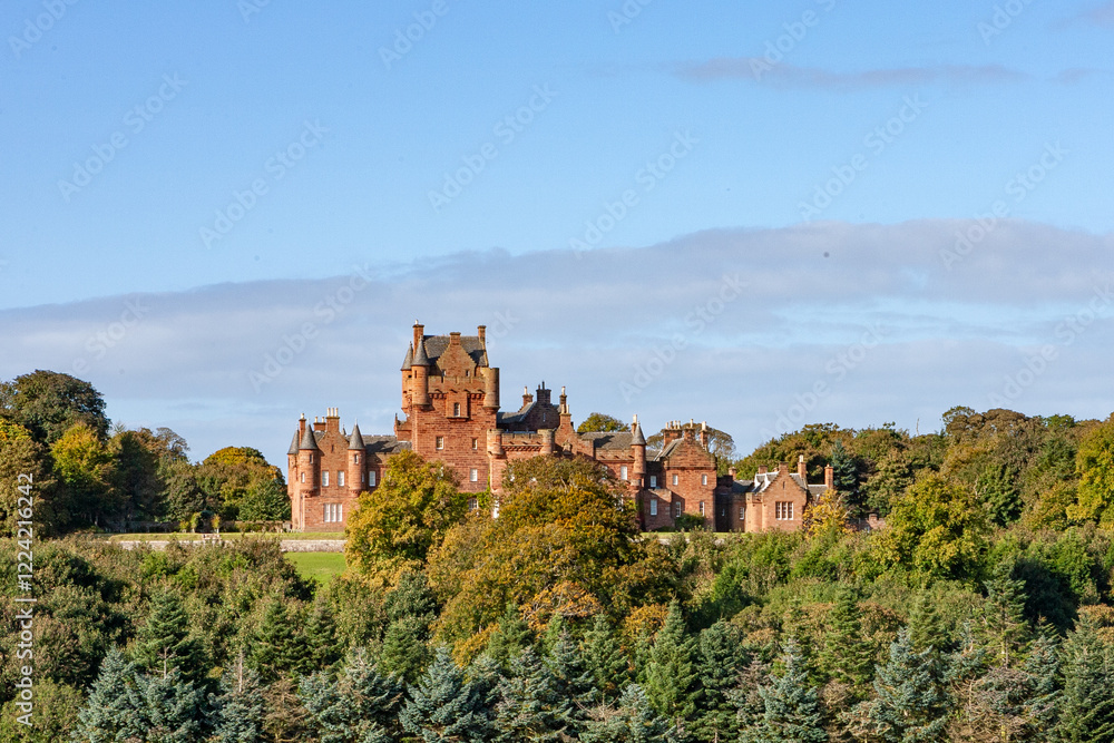 Scottish estate Ayton castle house country manor mansion, Scotland ...
