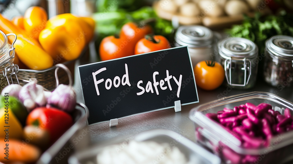 Food safety inspection in restaurant kitchen before food cooking or ...