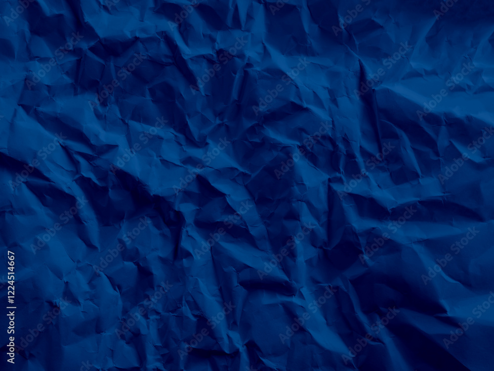 Paper blue indigo dark crumpled background old vintage letter wrinkle ...