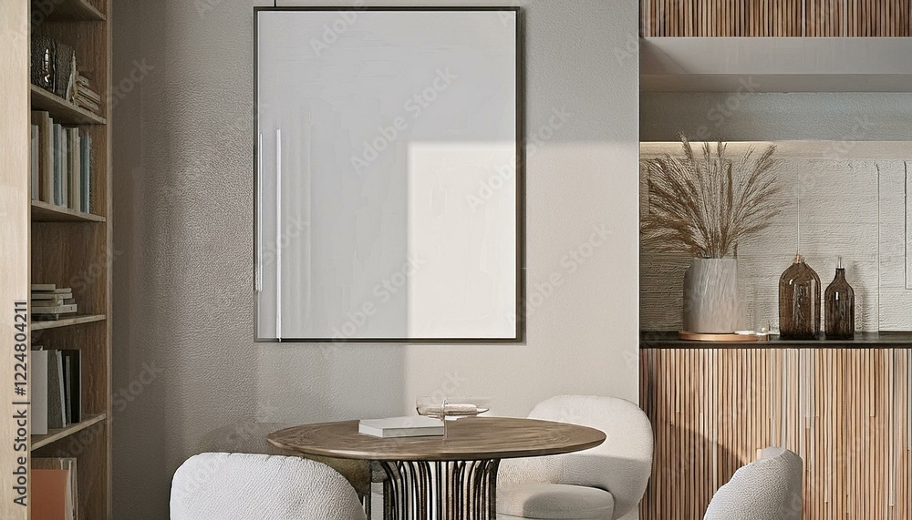 Reference Frame mockup, ISO A paper size. Living room wall poster ...