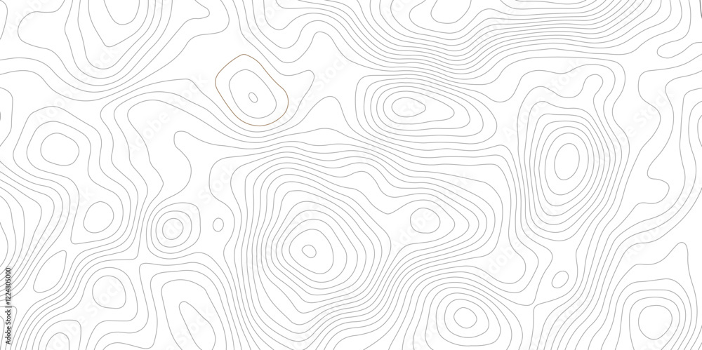 Topographic beautiful white and black contour topo wavy pattern map ...