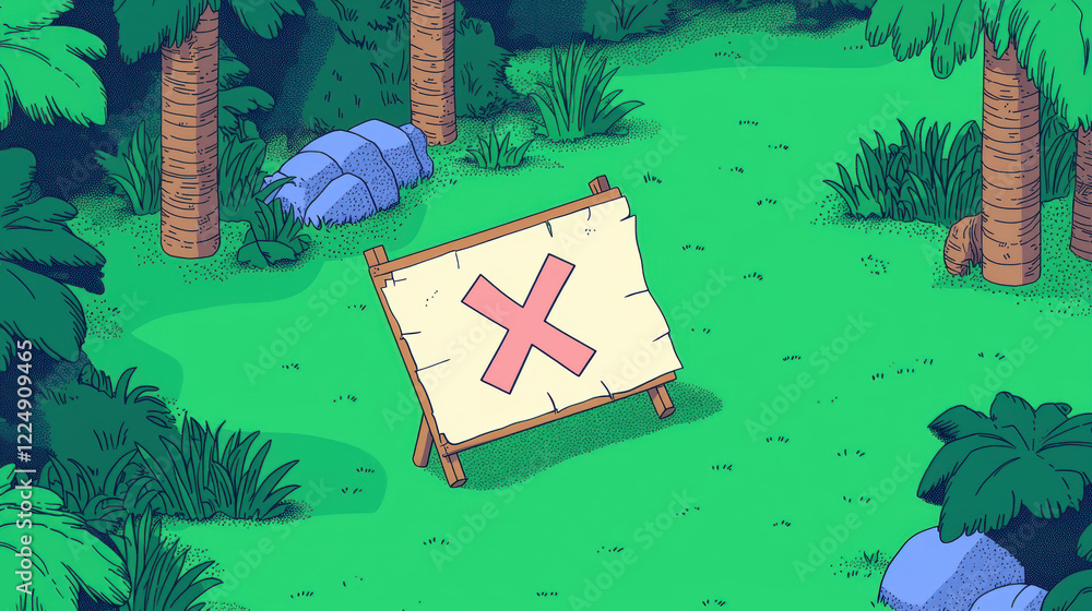 Stock-Illustration „Unsolved mysteries, illustration, A partially ...