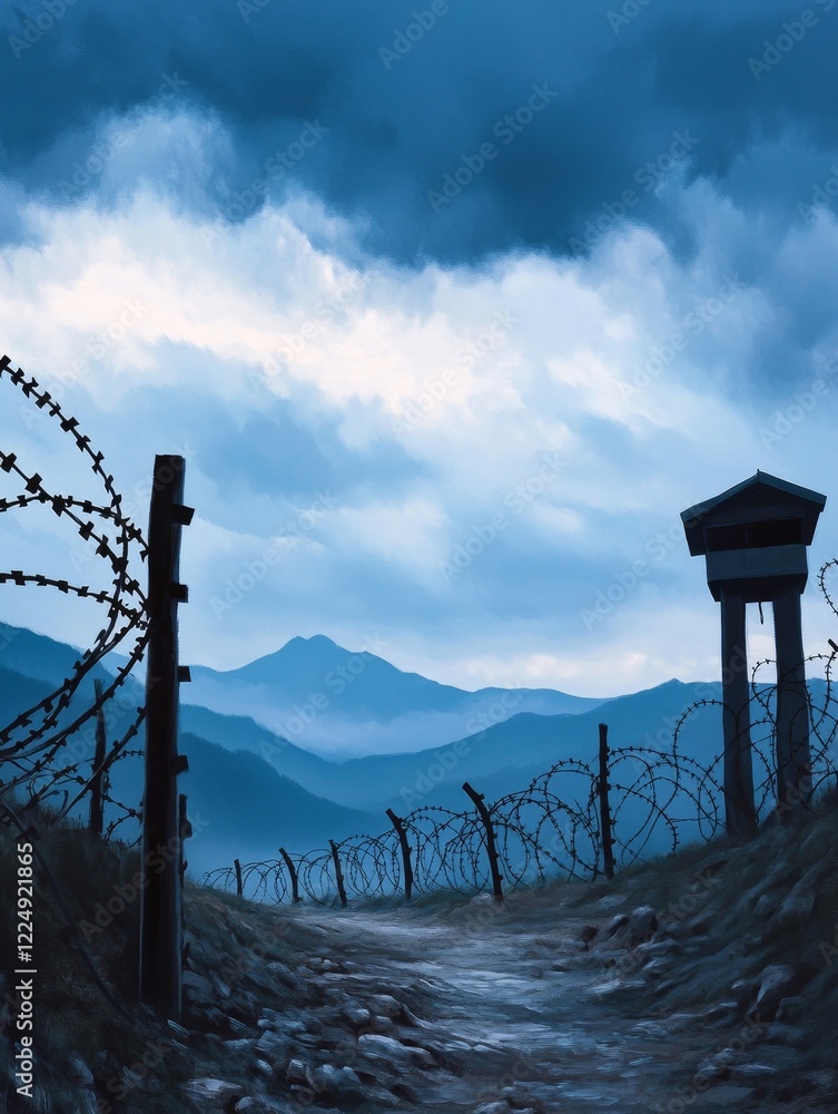 Tensions in the Korean Peninsula: A Divided Landscape - A desolate path ...