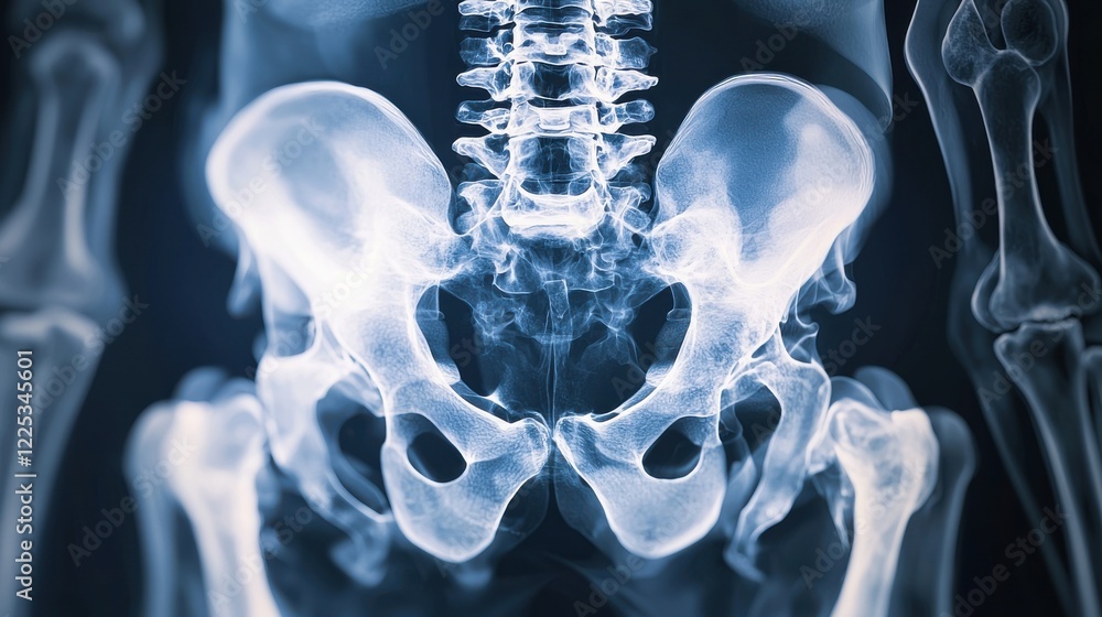 Ilustración de Stock Detailed X Ray Scan of Human Skeletal Anatomy for ...