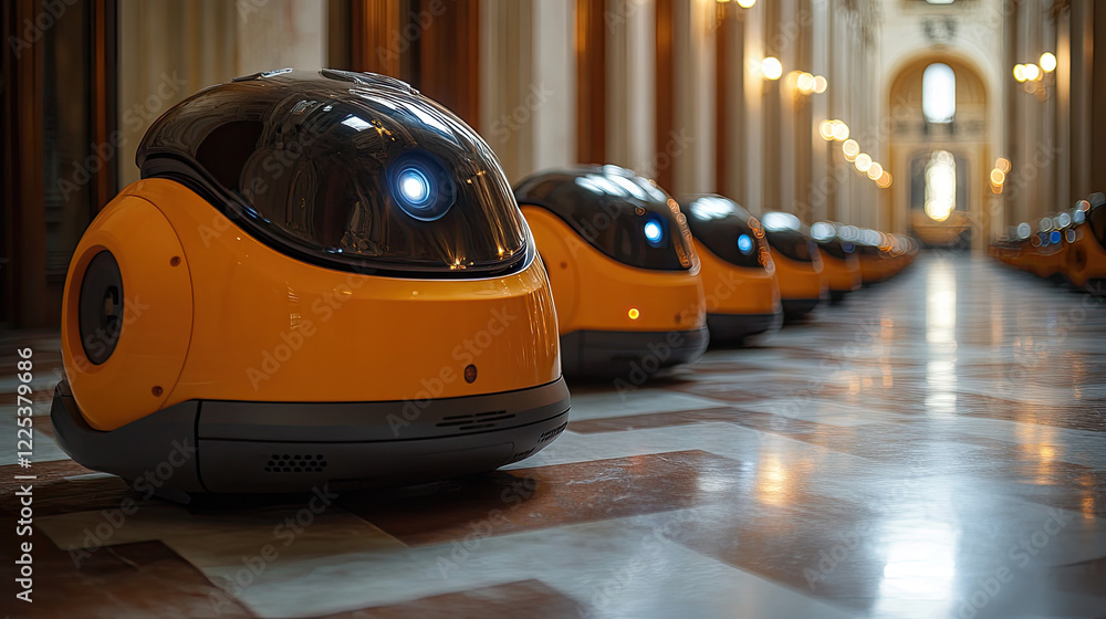 AI-controlled robots from DeepSeek and OpenAI Stock Photo | Adobe Stock