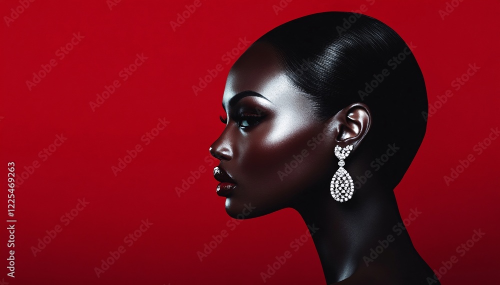 Empowered elegance of a black supermodel portraying an Italian mafia ...