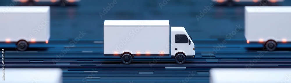 autonomous delivery eco-friendly vehicles technology. Digital alerts ...